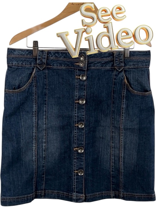 Contrast | Skirts | Any 23 Vintage Contrast Denim Skirt 2 Front Pockets ...